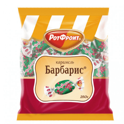 Конфеты карамель барбарис РотФронт от 250 гр. סוכריות ברבריס ⋆ Русфуд ...