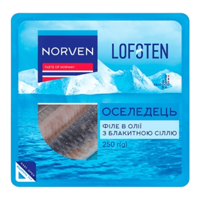 Селёдка Norven в масле со специями 250 гр. היירינג בשמן עם תבלינים ⋆ Русфуд - продукты с доставкой
