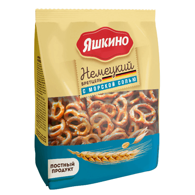 Крендельки бретцель с морской солью Яшкино 200 гр. ⋆ Русфуд - продукты ...