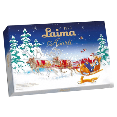 Конфеты Новогодние Laima Asorti 470 гр. ⋆ Русфуд - продукты с доставкой
